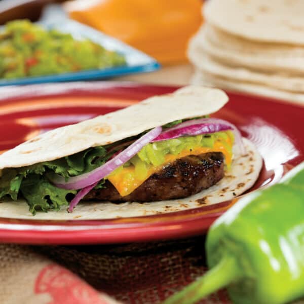 Hatch Green Chile Tortilla Burgers Recipe - Bueno Foods